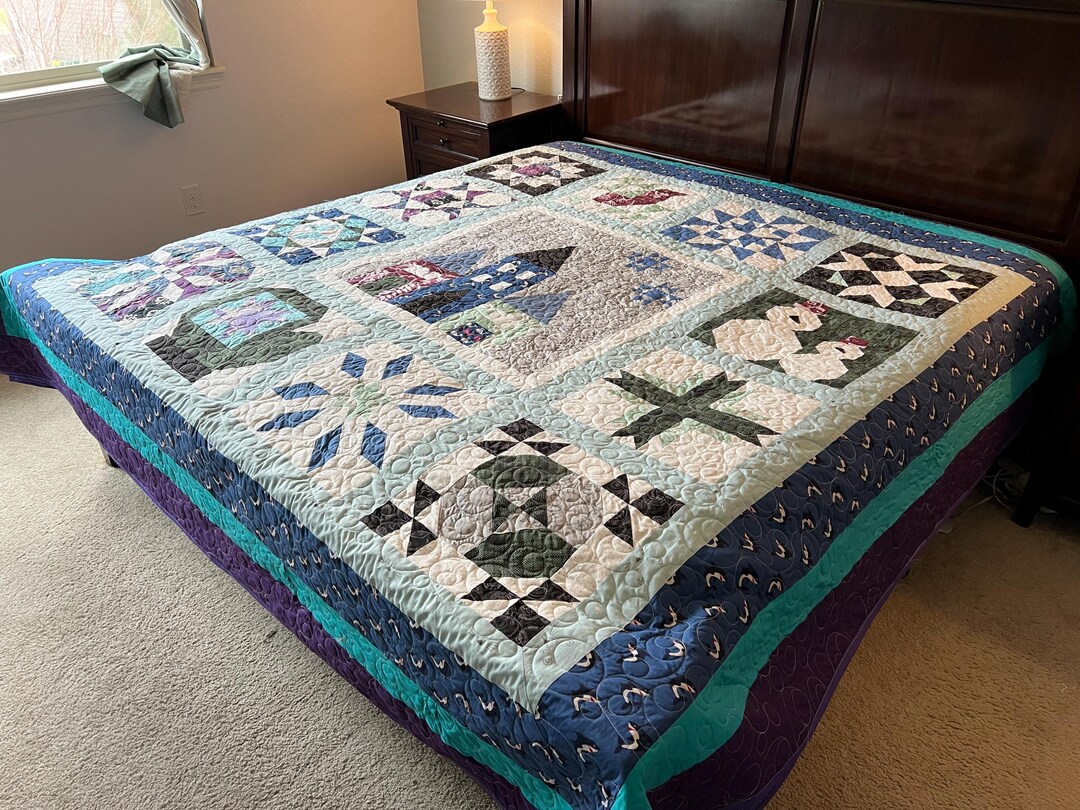 Winter Themed King-size Quilt - Etsy