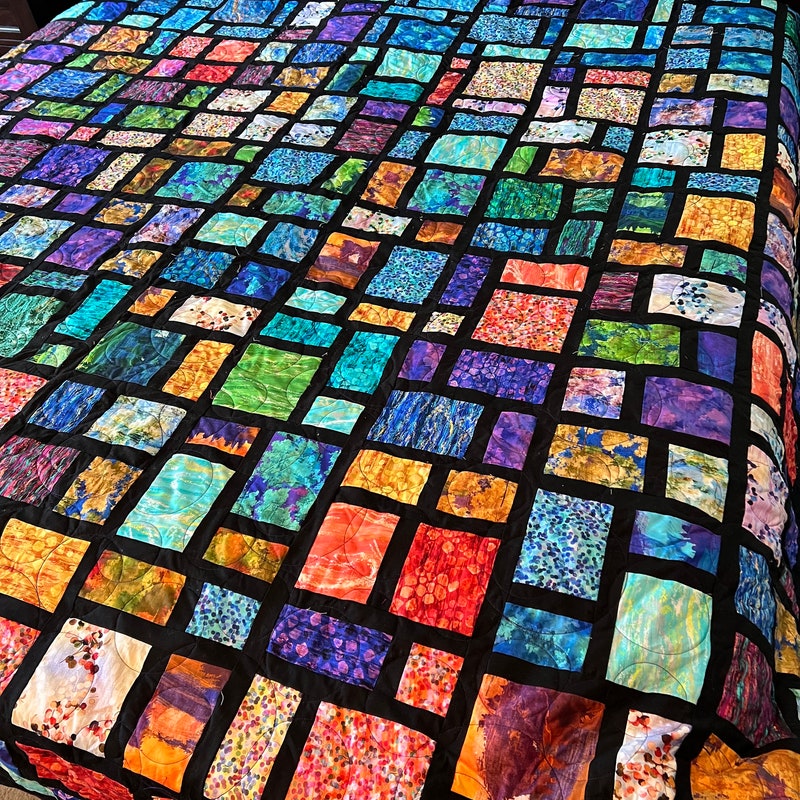Stained Glass Quilt - Etsy
