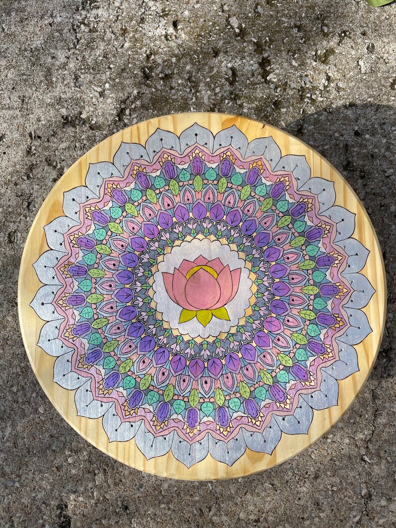 18 Inch Round Pine Mandala Perfect for Center Pieces or Wall Decor ...