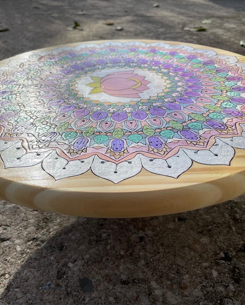 18 Inch Round Pine Mandala Perfect for Center Pieces or Wall Decor ...