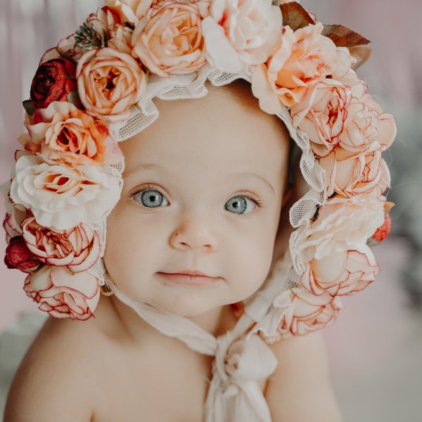 Flower Bonnet Baby - Etsy