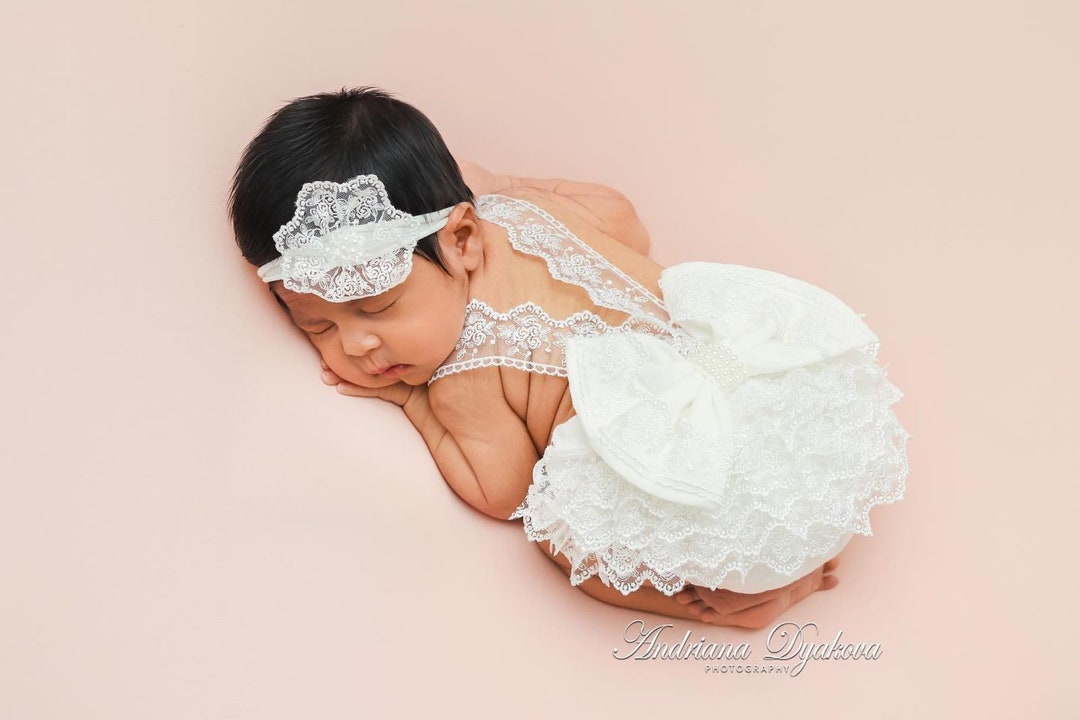 Newborn Lace Romper, Newborn Lace, Newborn Lace Shorts, Newborn Prop ...
