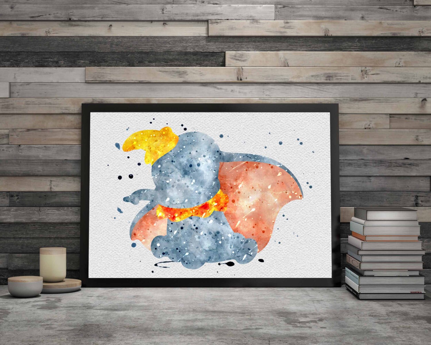 Dumbo Art Print Dumbo Disney Watercolor Poster Art Print | Etsy