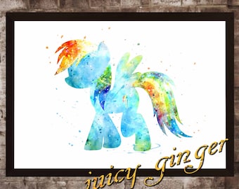 Rainbow dash poster | Etsy