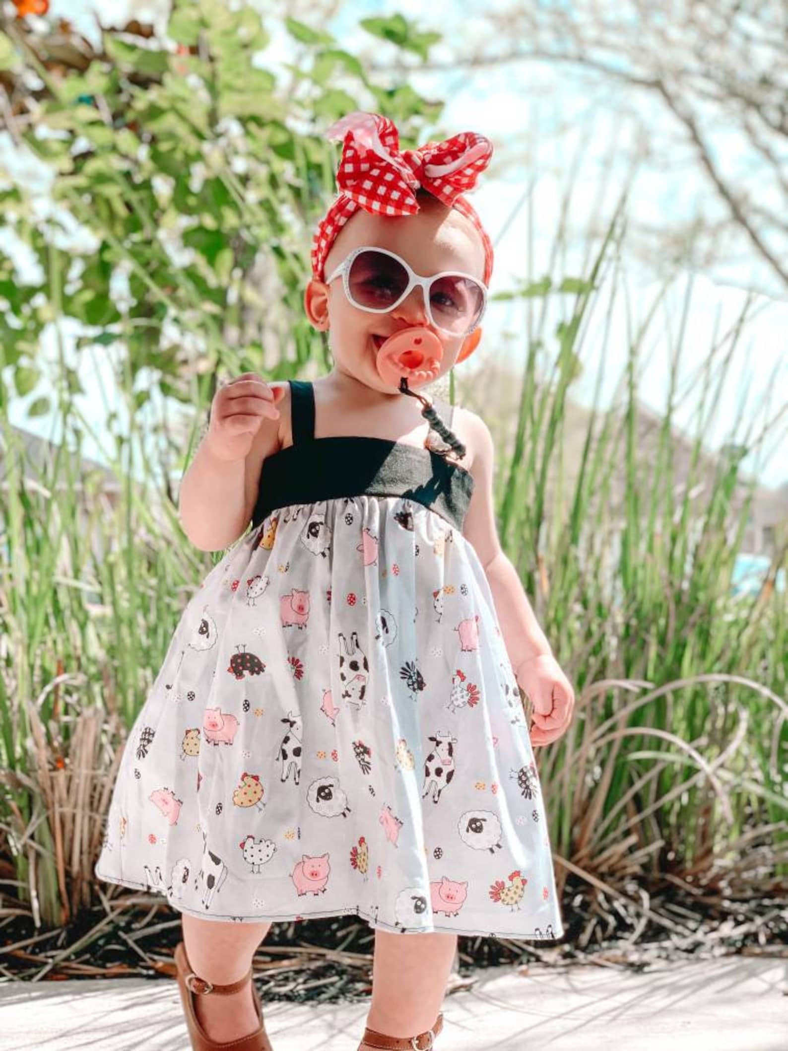 Barnyard Sundress Farm Animals Dress Farm Animal Birthday - Etsy