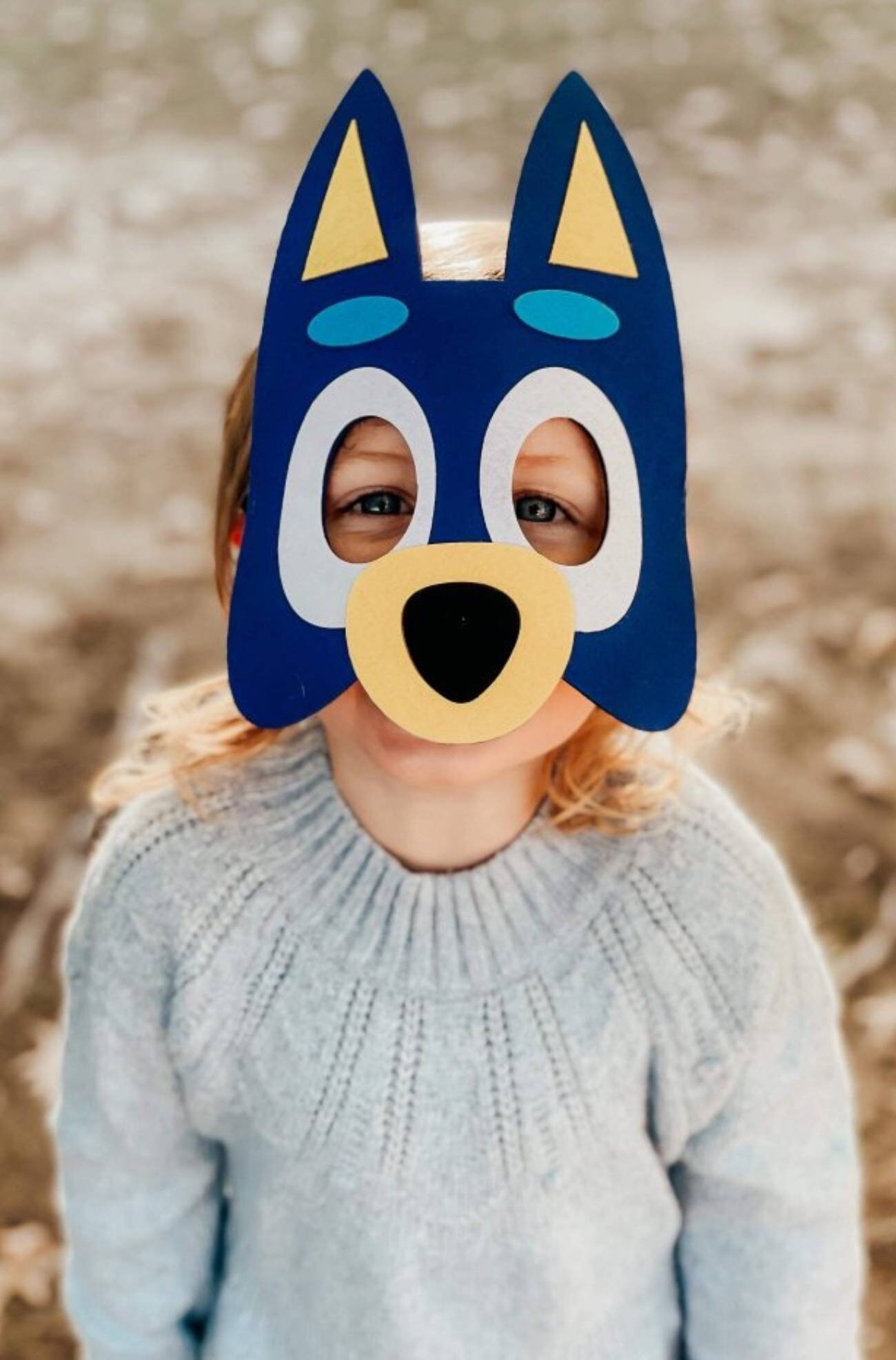 Bluey Felt Mask Bluey Imaginary Play Gift for Kids - Etsy