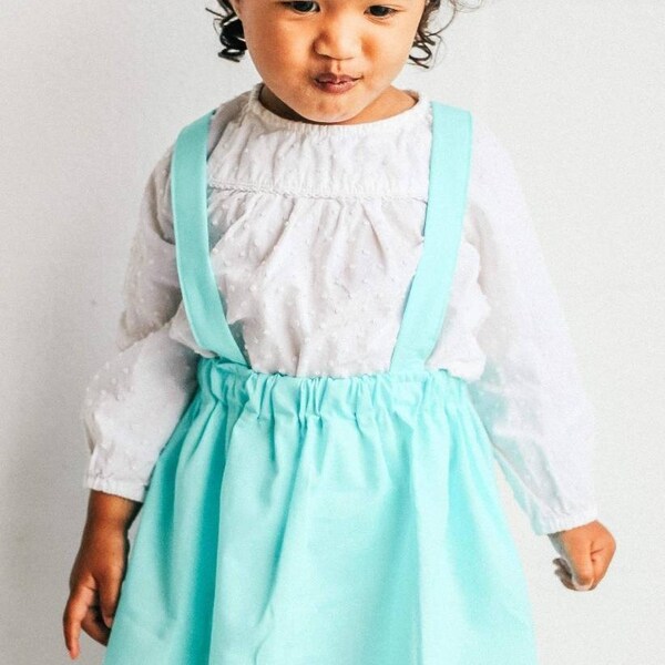 Girl Suspender Skirt - Etsy