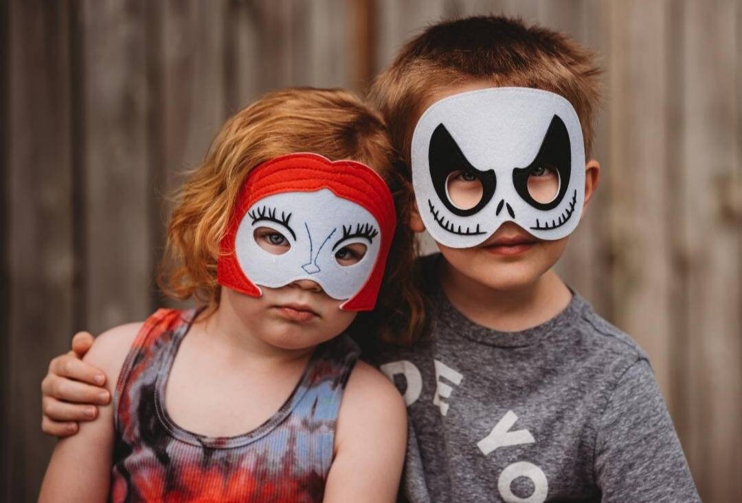 NBC Felt Masks, Pretend Play, Jack, Sally, Halloween Costume - Etsy