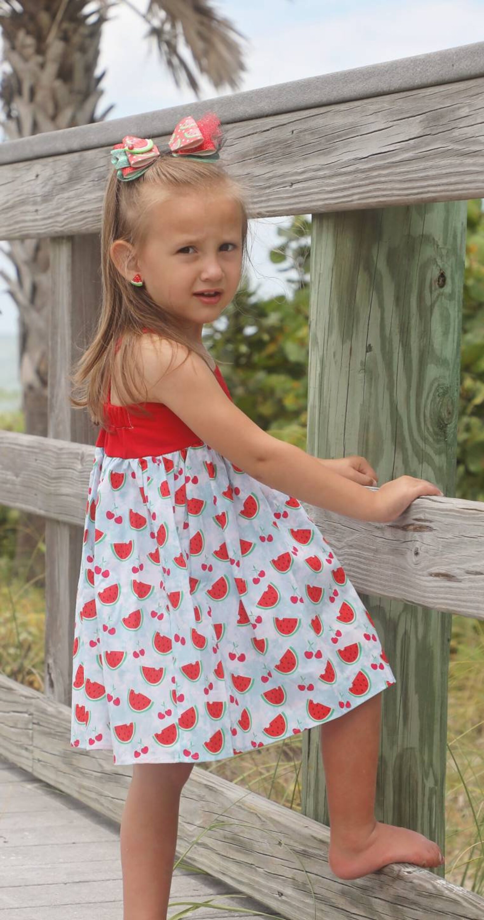 Watermelon and Cherries Tank Top Dress Watermelon Outfit | Etsy