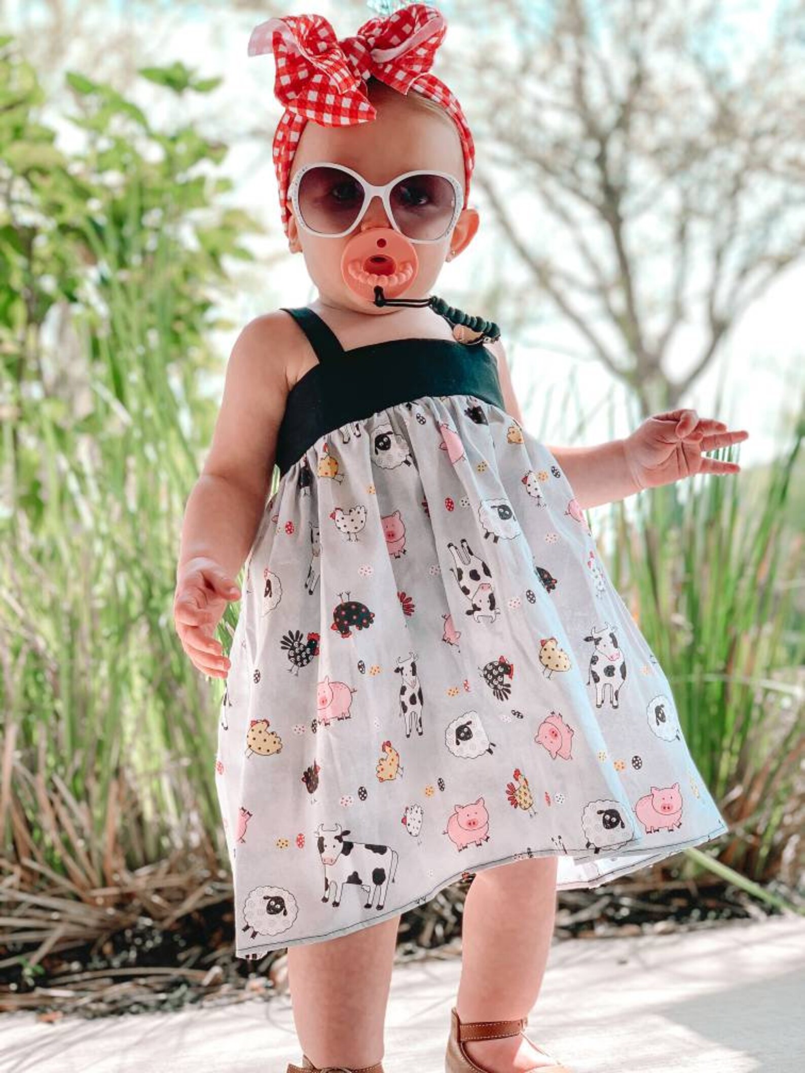 Barnyard Sundress Farm Animals Dress Farm Animal Birthday - Etsy