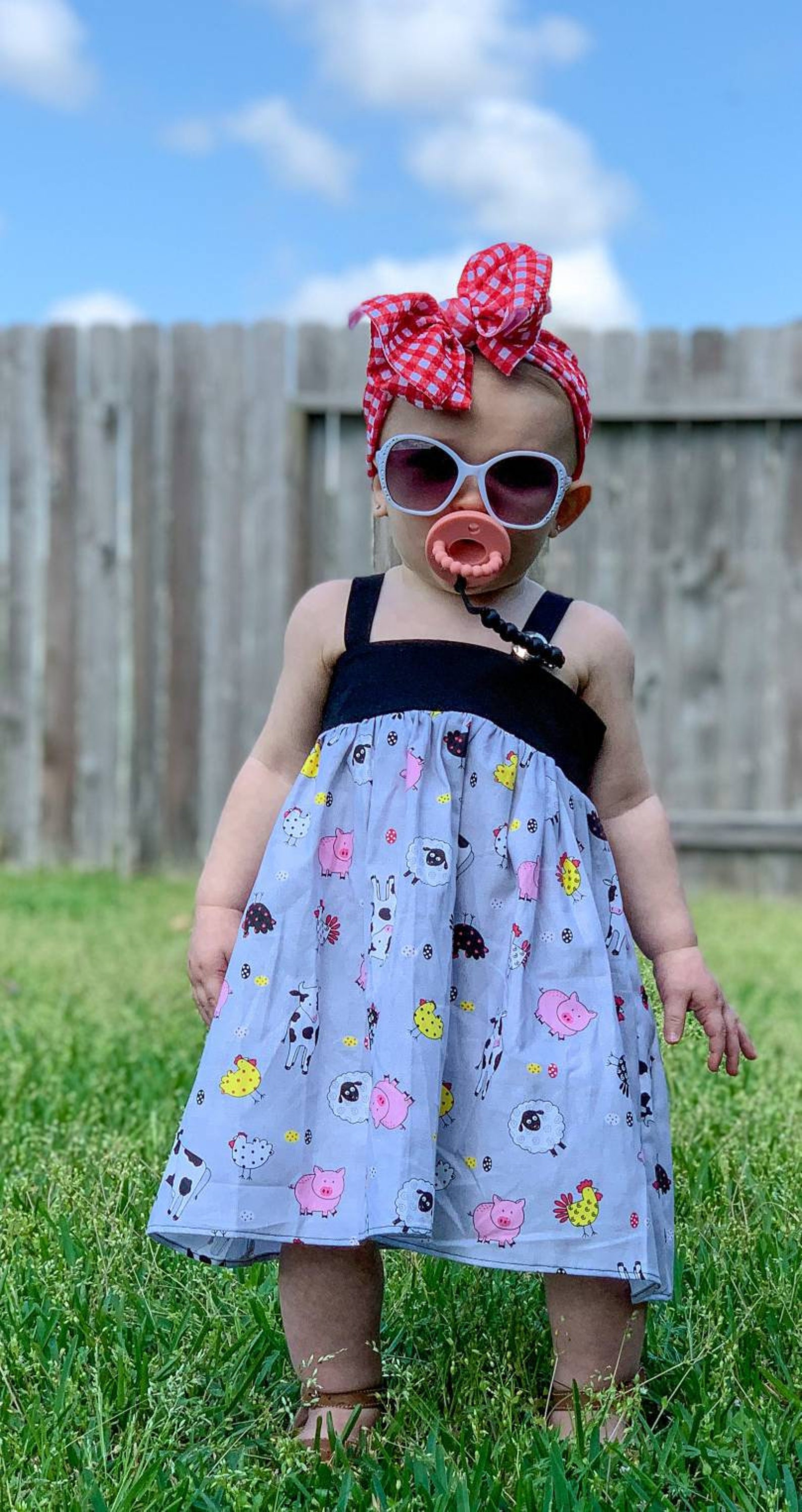 Barnyard Sundress Farm Animals Dress Farm Animal Birthday - Etsy