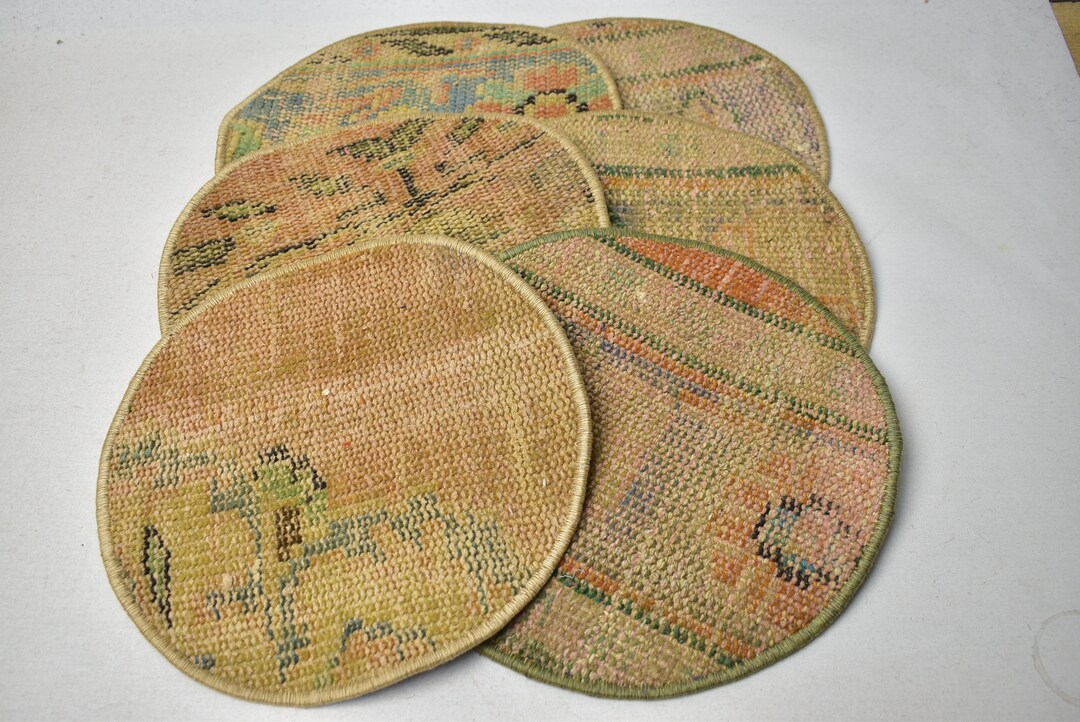6 Pieces Table Service / Turkish Supla Set / 12x12 Plate Mat / Dining ...
