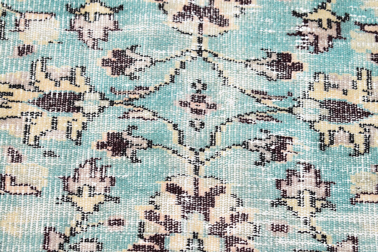 Vintage Blue Rug Floral Rug Livingroom Rug Area Rug - Etsy