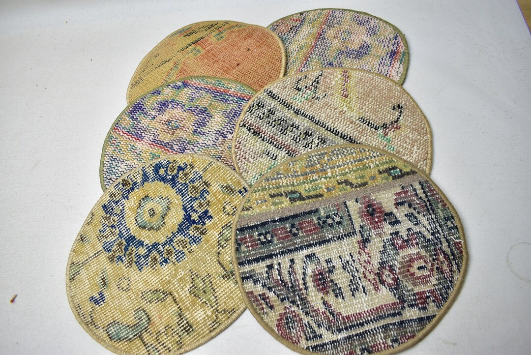 6 Pieces Anatolian Supla Set, Dinner Table Linens, 12x12 Inches Ethnic ...