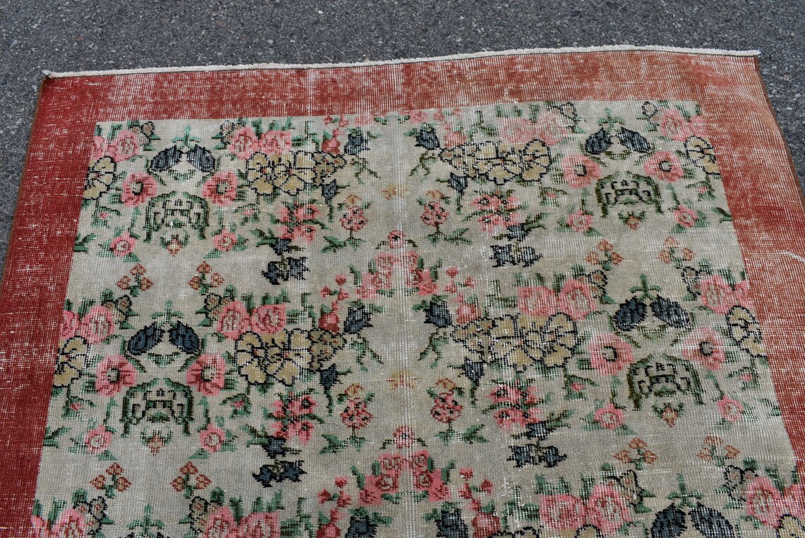 Pale Color Turkish Rug Turkey Rug Free Shipping 4.6x8.4 - Etsy