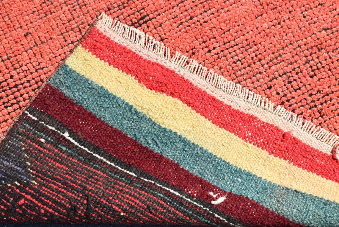 Vintage orange rug Oriental rug Hallway rug rug Runner rug | Etsy