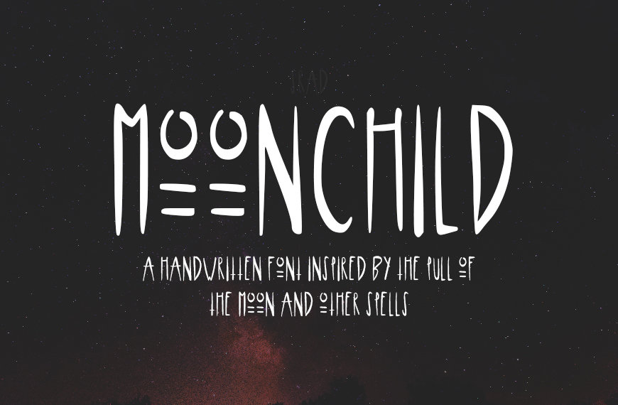 Moonchild Handwritten Font: Witchy Embellishments (digital Download) - Etsy