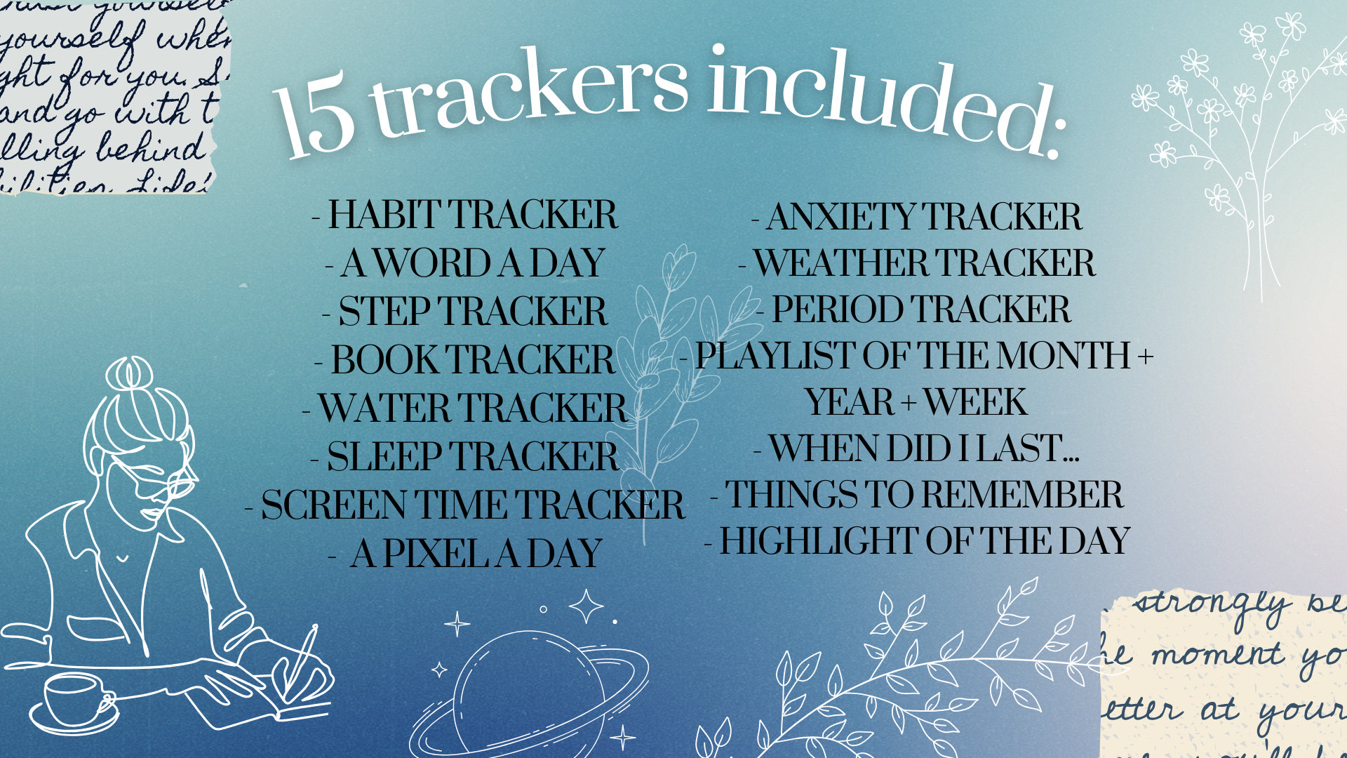 Ultimate Bullet Journal Tracker Bundle Value Pack Step Pixel A Day Mood ...