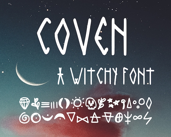 COVEN Handwritten Download Instant Font Custom Handwriting | Etsy UK