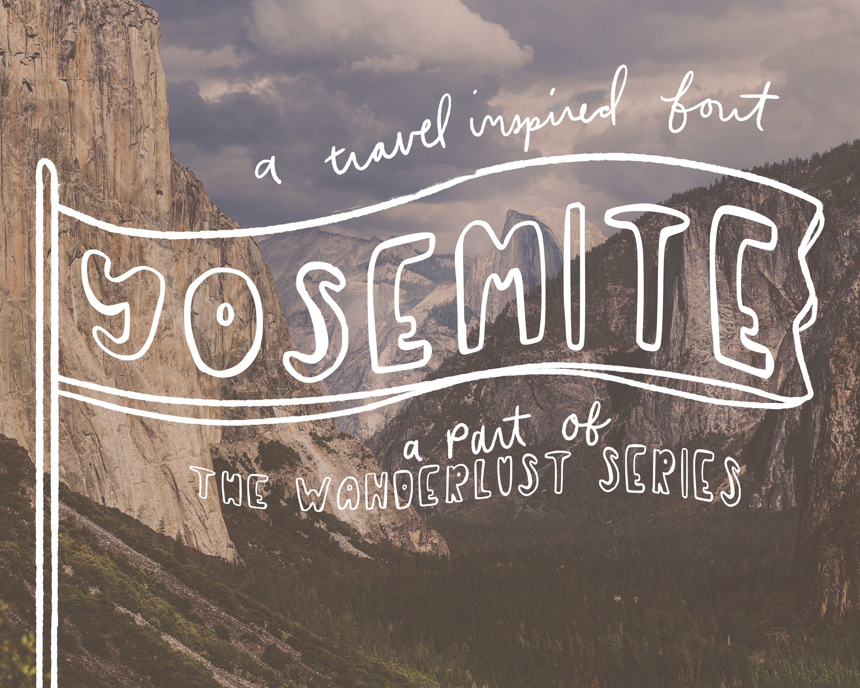 Yosemite Handwritten Downloadable Instant Font Vintage Bubble Brush ...