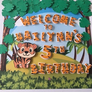 Jungle Themed Banner Birthday Party Decorations - Etsy