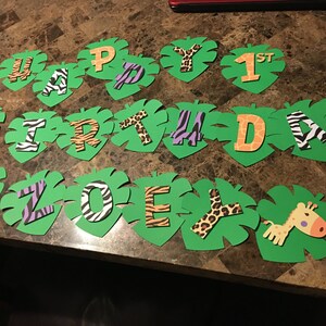 Jungle Themed Banner Birthday Party Decorations - Etsy
