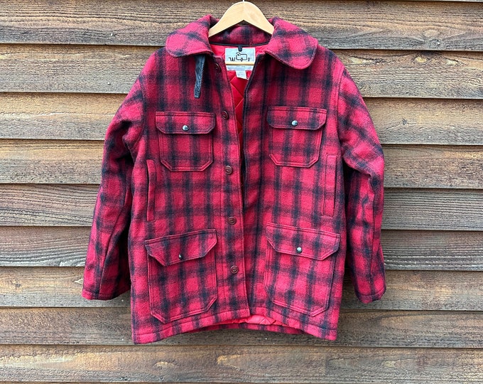 Vintage Woolrich Jacket, Mackinaw Coat, Wool Hunting Jacket, Buffalo ...