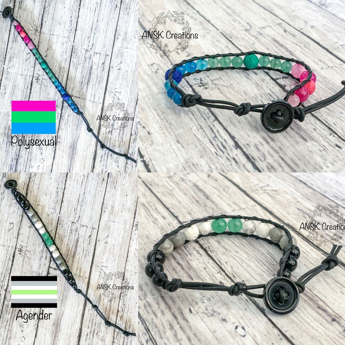 Pride Flag Bracelet Coming Out Gift LGBTQ Essential Oil | Etsy