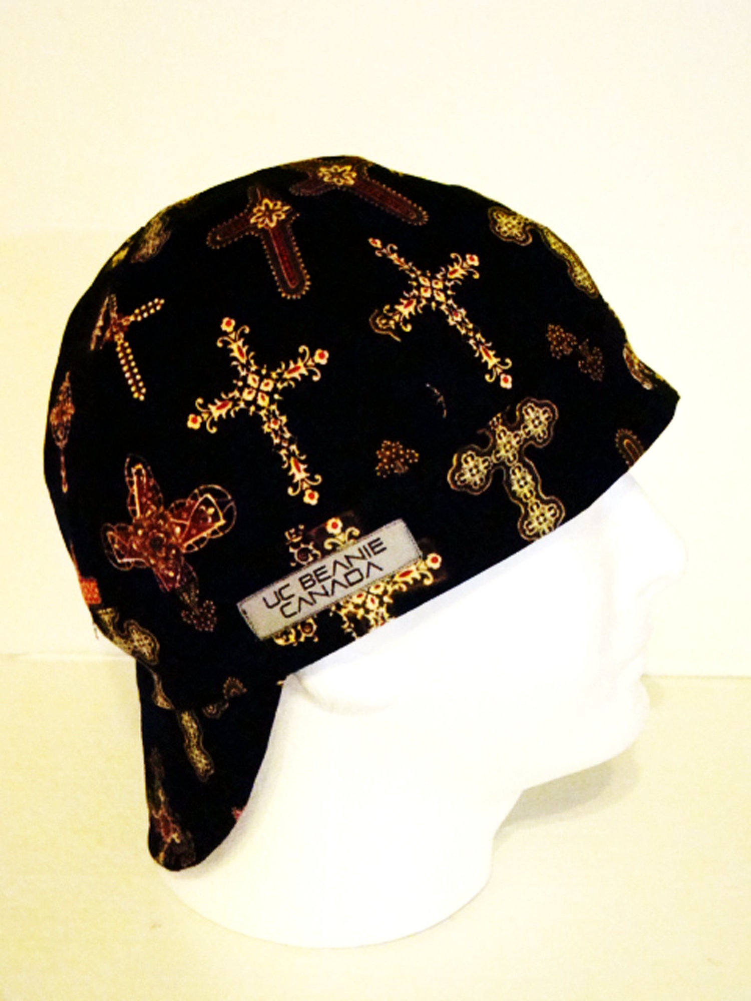 Gothic crosses welders cap hard hat liner reversible beanie skull cap ...