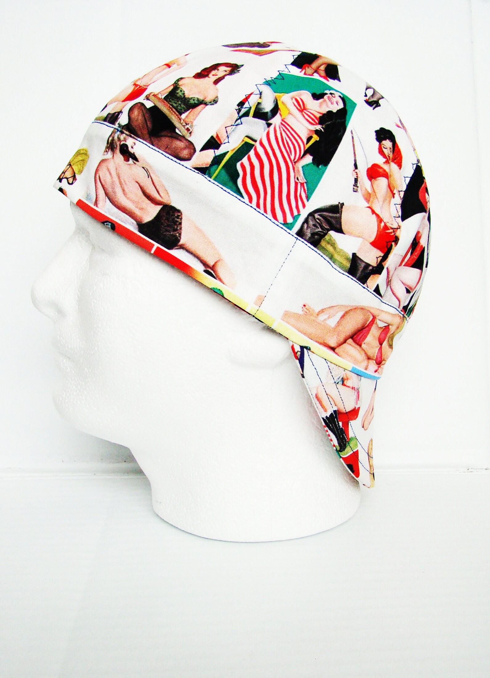 Pin up Babes welders cap hard hat liner beanie skull cap construction ...