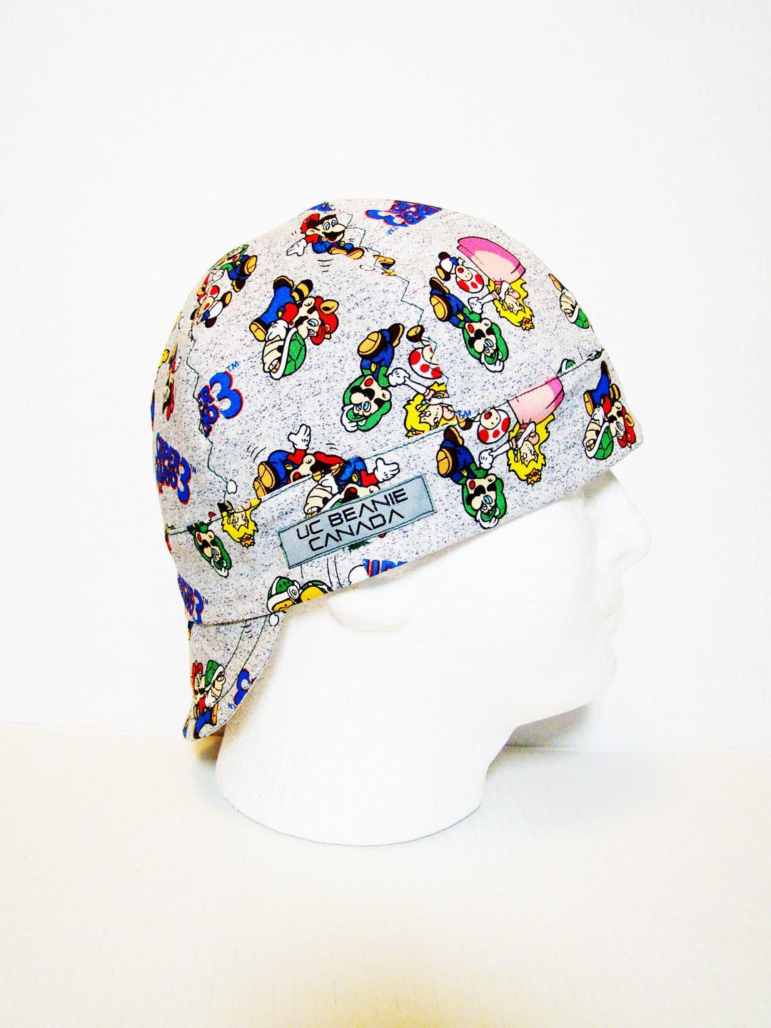 Super Mario Welders Cap Hard Hat Liner Beanie Skull Cap Construction ...