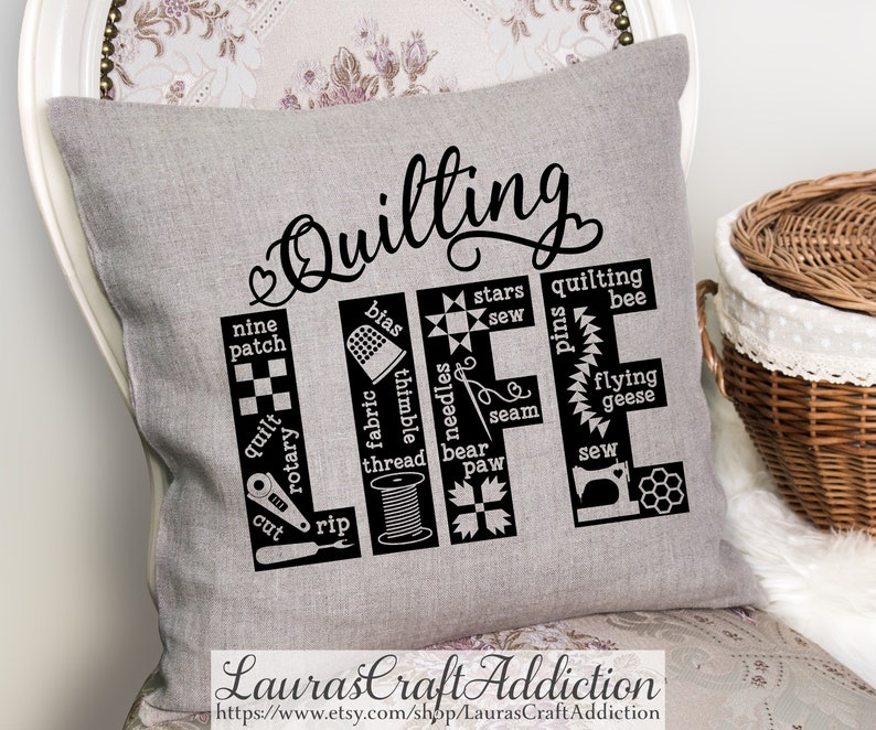 Quilting Life Svg Dxf Pdf Png Cut Files Cricut | Etsy Australia
