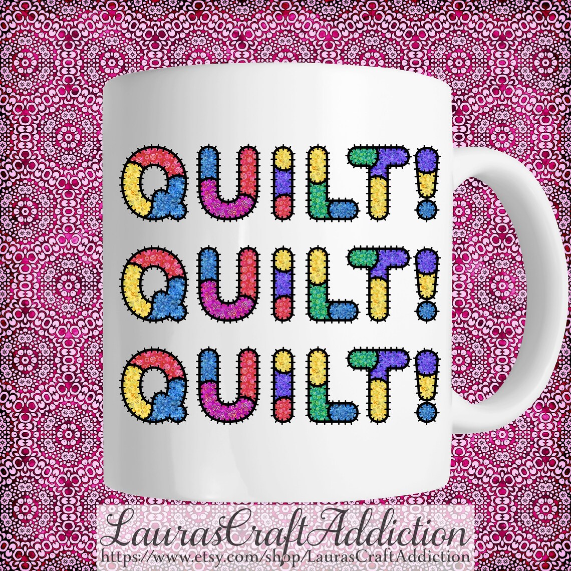 Patchwork Quilting Font Svg Dxf Pdf Png Jpg and Studio Cut - Etsy UK