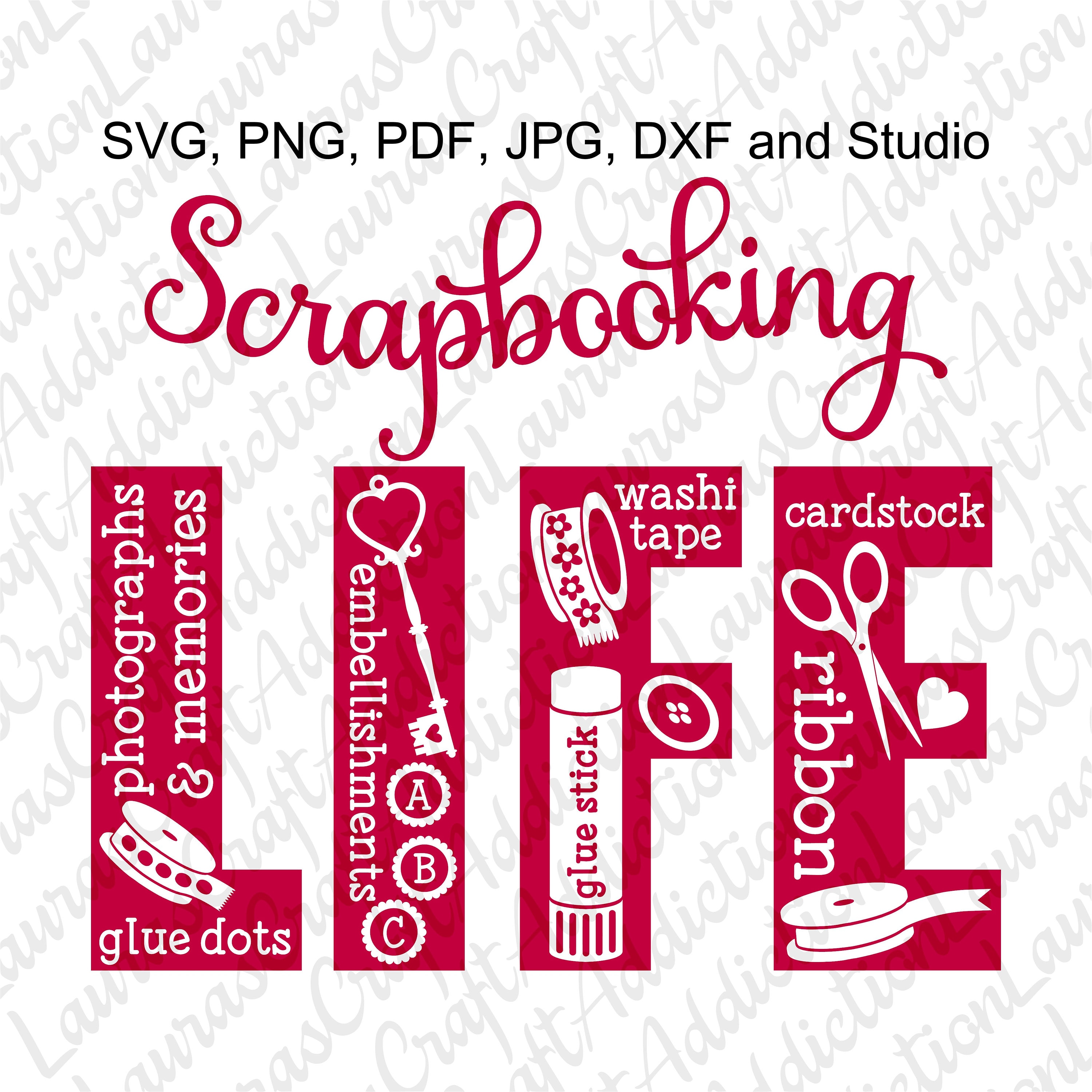 Scrapbooking Life Svg Png Dxf Pdf Jpg and Studio Cut - Etsy Canada