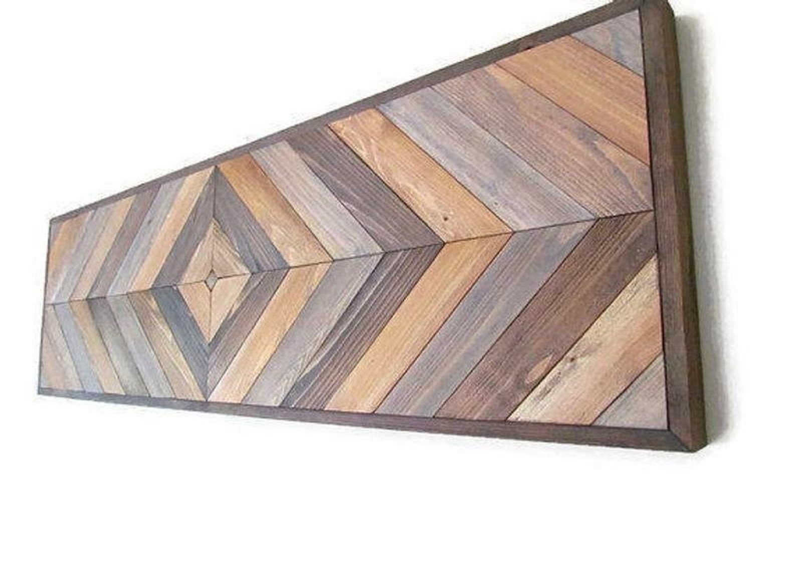 Chevron Wood Table Top Console Table Top Geometric Wood | Etsy