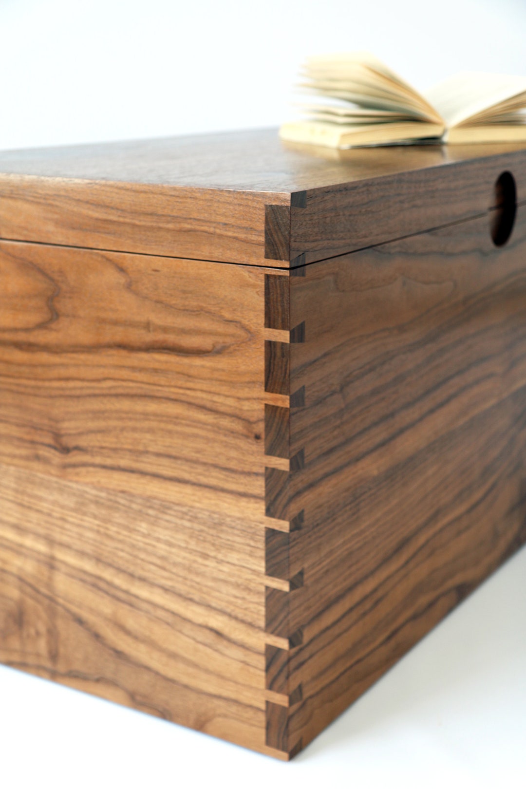 Walnut Coffee Table, Handmade Storage Chest, Ottoman Storage Chest ...