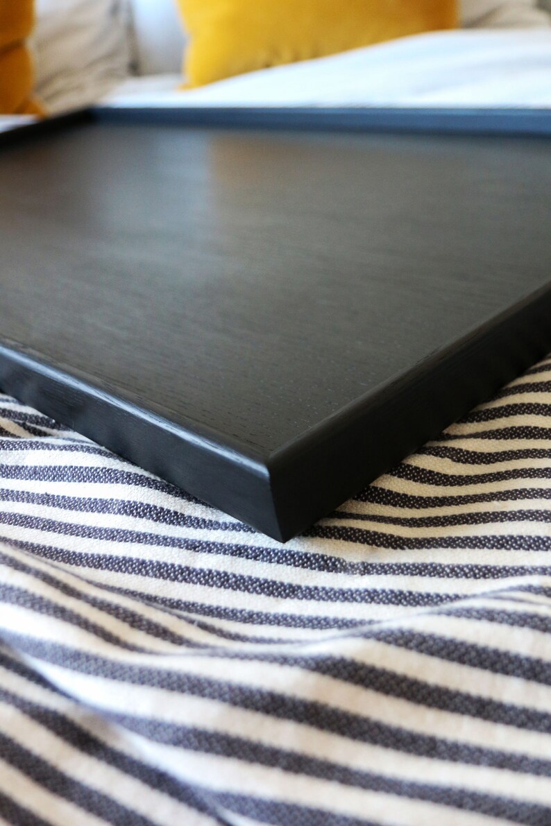 Handmade Large Ottoman Storage Tray Black Wooden Serving Tray | Etsy UK