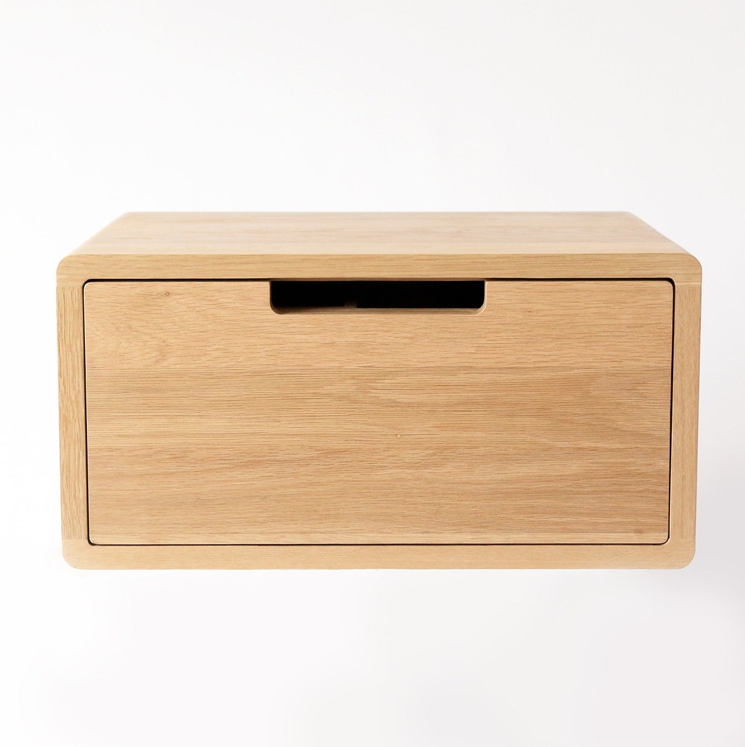 Floating Shelf Drawer, Handmade Bedside Floating Table, Home Storage ...