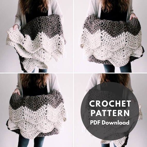 Mountain Top Throw Pattern/blanket/throw/crochet Pattern - Etsy Canada