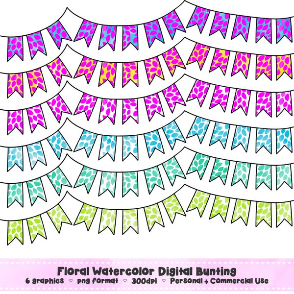 Bunting Clip Art - Etsy
