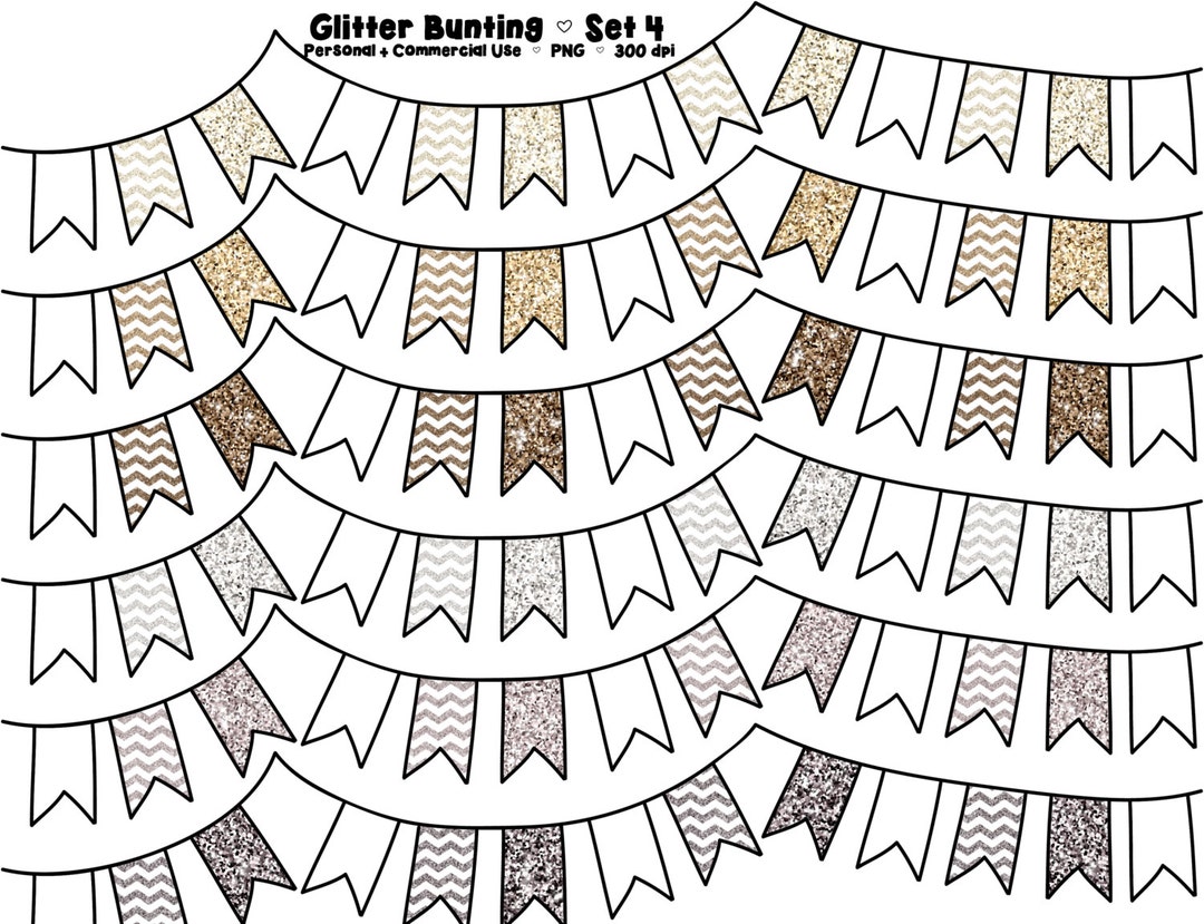 Digital Bunting Clipart - Commercial Use - Clip Art - Graphics ...