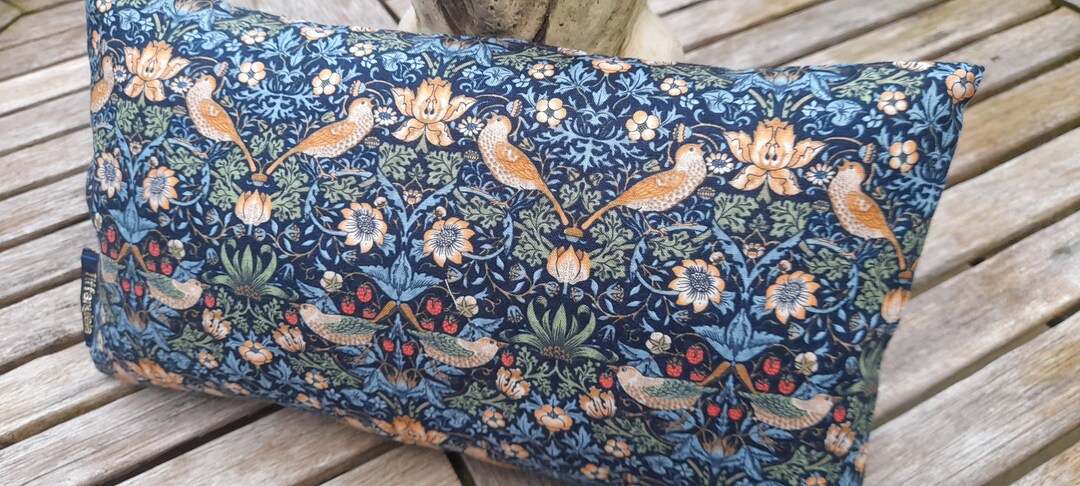 Lavender Pillow in William Morris Strawberry Thief Fabric - Etsy