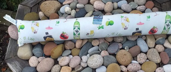 Draught Excluder in Gin & Tonic Print Fabric - Etsy UK