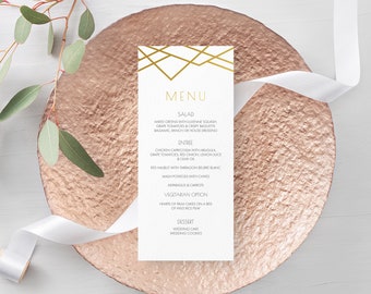 Art deco menu | Etsy