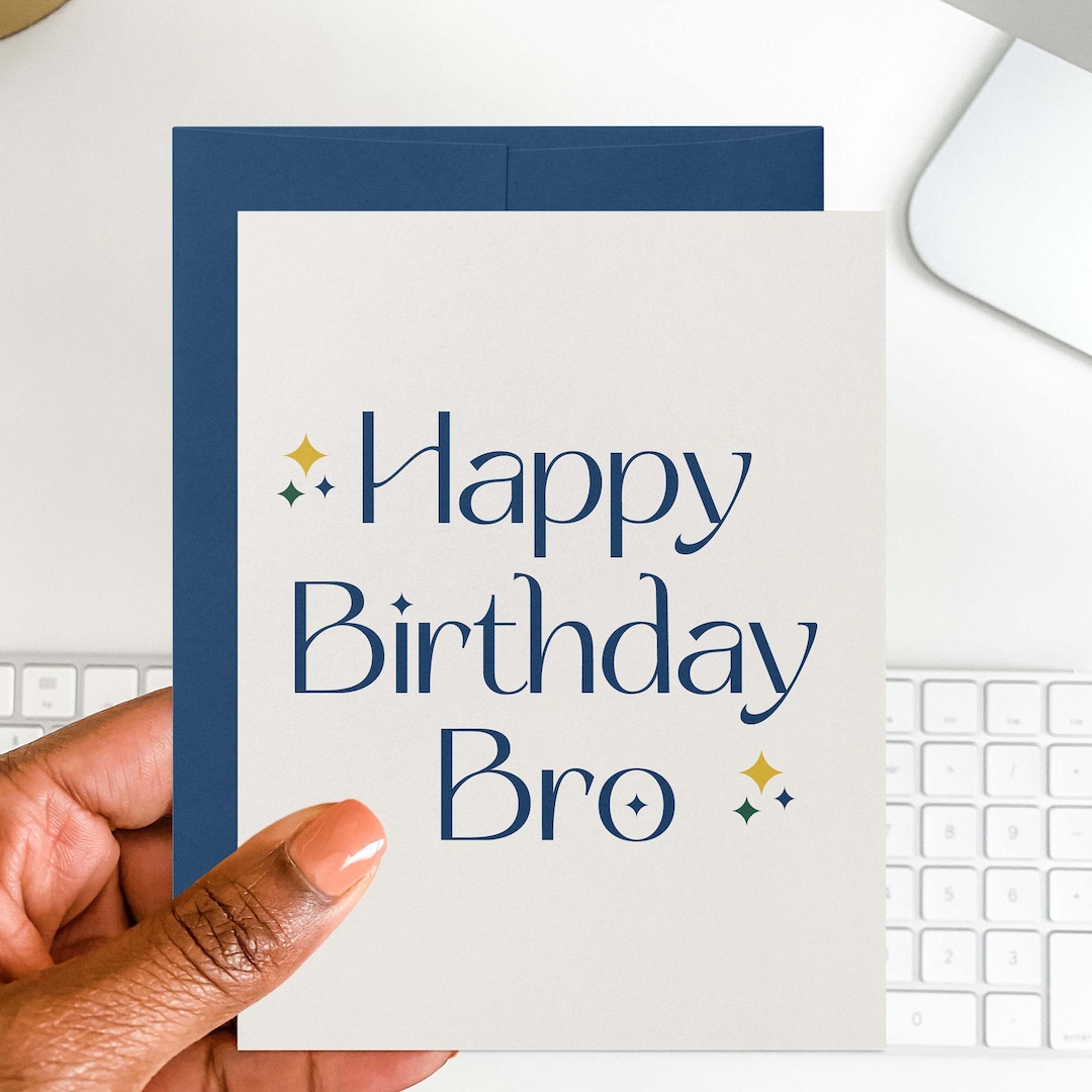 Brother Birthday Greeting Card | Birthday Card for Brother | Happy ...