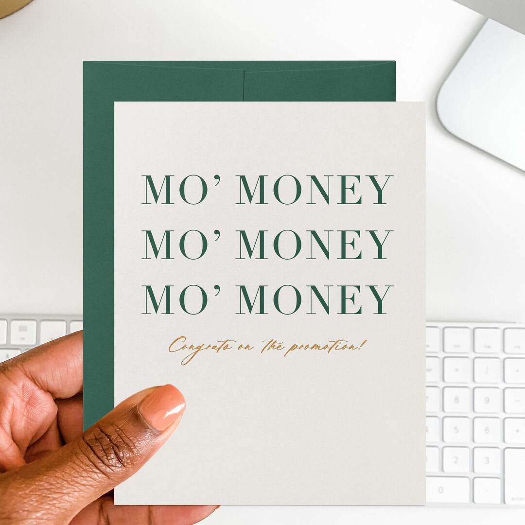 Promotion Card | Mo' Money | Funny Promotion Card | Promotion ...