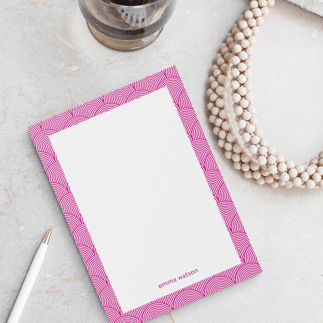 Personalized Name Notepad | Modern Design | Custom Personal Note Pad ...