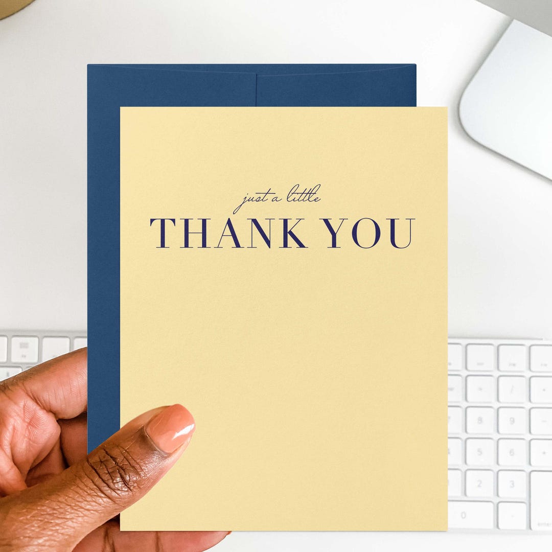 Just a Little Thank You Greeting Card | Thank You Card | Teacher Thank ...