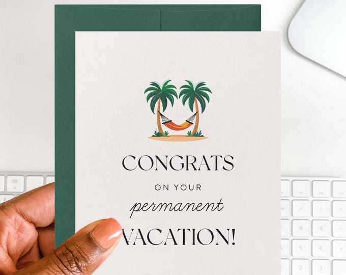 Funny Retirement Greeting Card W/ Envelope 1 Card Co-worker, Good Luck ...