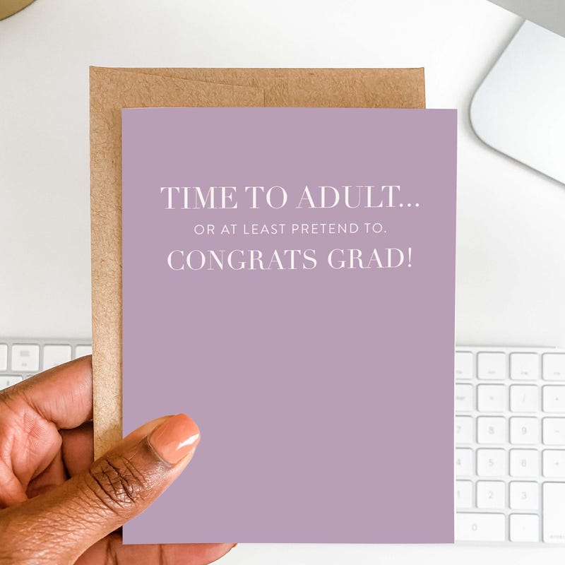 Funny Grad Card - Etsy